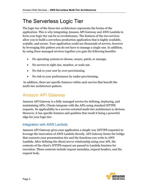 Aws Serverless Multi Tierarchitectures Pdf