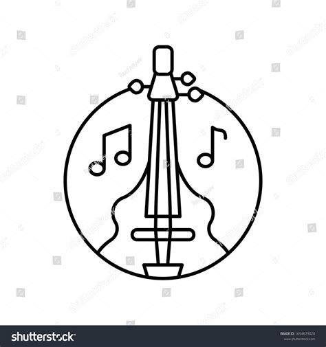 Double Pass Circle Icon Simple Line Stock Vector Royalty Free