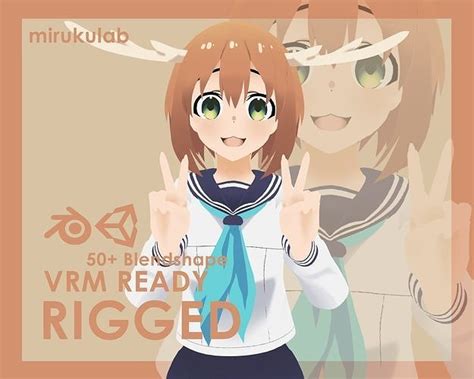 3d Model Shikanoko Nokonoko Koshitantan Nokotan Vr Ar Low Poly