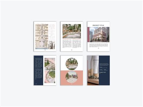 Architecture Minimalist Portfolio Canva Template Graduate Babe M Arch Application 11X17