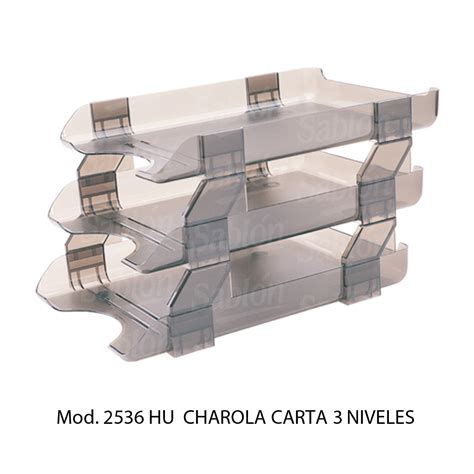 Papelería Comercial Charola Acrilica 3 Niveles T Carta Marca Sablon