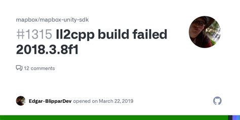 Il Cpp Build Failed F Issue Mapbox Mapbox Unity Sdk Github