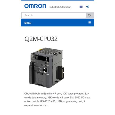 CJ M CPU OMRON USED Shopee Malaysia
