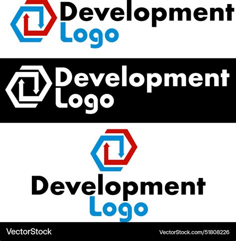 Development Logo Royalty Free Vector Image Vectorstock