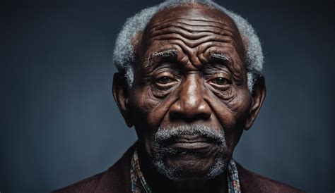 Premium Photo Portrait Of A Senior Old Black African American Man