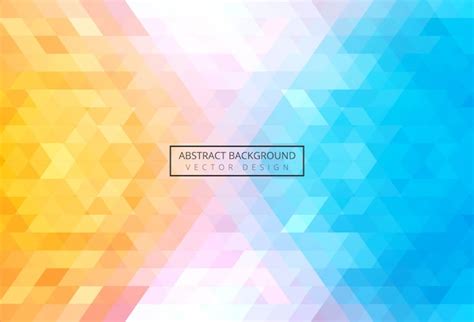 다채로운 추상 삼각형 패턴 무료 벡터