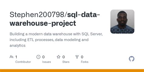 Github Stephen200798sql Data Warehouse Project Building A Modern Data Warehouse With Sql
