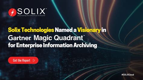 Solix Technologies Inc On Linkedin Solix Technologies Named A Visionary In Gartner Magic