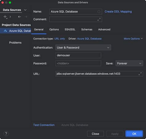 Azure SQL Database JetBrains Rider Documentation