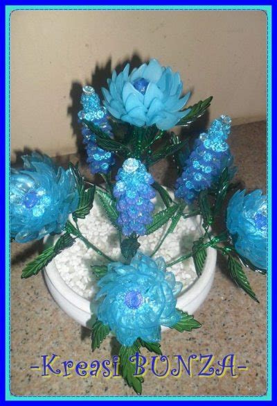 Krisan Biru Lavender Kreasi Bunza