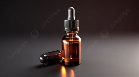 에센셜 오일과 드롭퍼가 있는 갈색 유리병의 3d 렌더링 호박색 병 정유 필수적인 배경 일러스트 및 사진 무료 다운로드 Pngtree