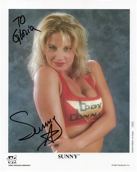 Sunny Wwewwf Signed Promo Photo P 327