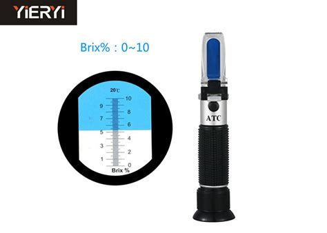 Portable Specific Gravity Atc Portable Refractometer For Sugar Related Liquids