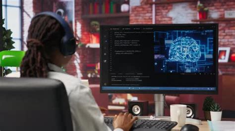 It Expert Working With Ai Deep Neural Networks And Listening Music