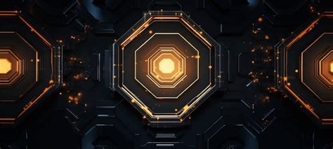 Premium Vector Glossy Rays Cyberspace Tech Interface Neon Glowing System Future Futuristic 3d