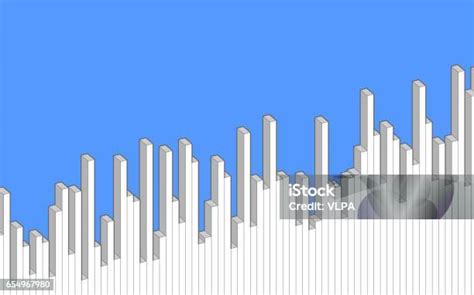 벡터 3 차원 세로 막대형 차트 히스토그램입니다 임의 단계 높이입니다 0명에 대한 스톡 벡터 아트 및 기타 이미지 0명 3차원 형태 개념 Istock