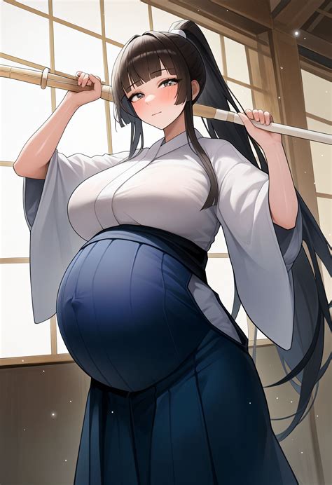Pregnant Kendo 10 By Preg Genius On Deviantart