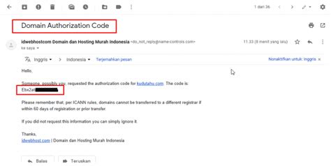 Cara Mendapatkan Kode EPP Di Member Area IDwebhost