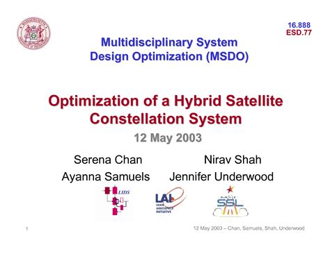 Solution Multidisciplinary System Design Optimization Optimization Of