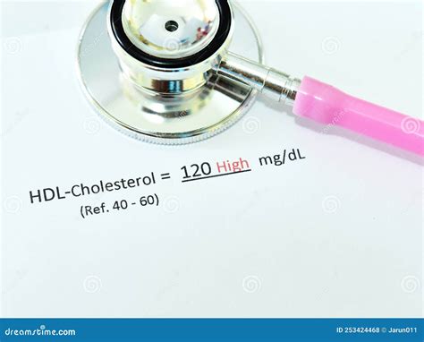 Abnormal High HDL Cholesterol Test Result Stock Photo Image Of Heart