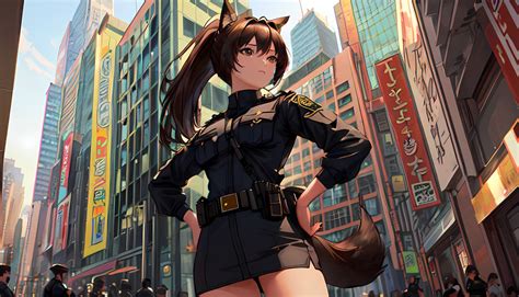Kitsune Policewoman 2 By Letototart On Deviantart