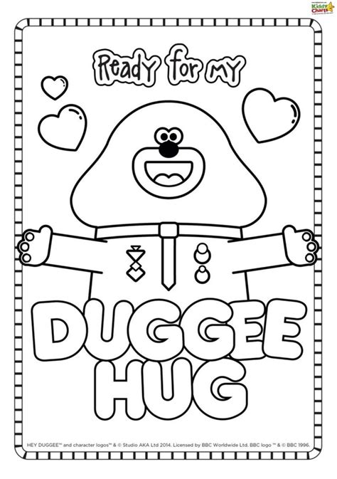 Free Hey Duggee Colouring Pages