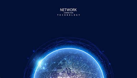 Premium Vector Abstract Global Dot Network Circle Digital Connection