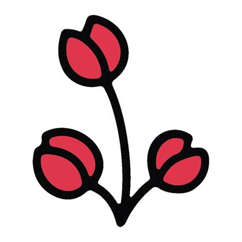 Simple Tulip Flower Design Drawing 55516072 Stock Video At Vecteezy