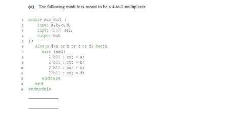 Solved 2 Find The Errors For Themodule Identify The Common