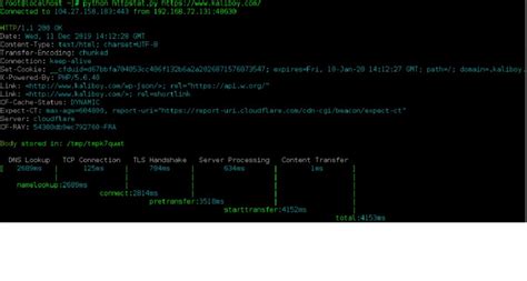 تست سرعت وب سایت با ابزارهای Curl و Tat