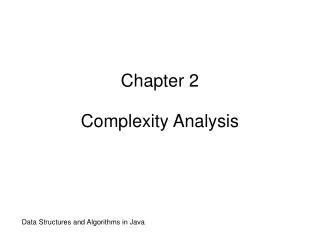 PPT Chapter 2 Complexity Analysis PowerPoint Presentation Free Download ID 4636358