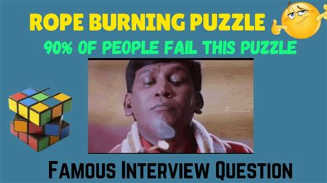 🫣 Burning Rope Puzzle Placement Problem Famous Interview Problem Interview Tamil Youtube