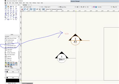 Section Markers Showing Up With Strange Red Symbol Beside Them Troubleshooting Vectorworks