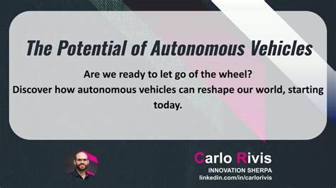 Innovation Discovery On Linkedin Exploring The Future Of Autonomous Tech And The Barriers In