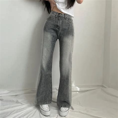 당일발송~xl숏and롱핏깡패💓 그레이 흑청 빈티지 부츠컷 워싱 데님 팬츠 키작녀 키큰녀 기장선택 에이블리 스토어