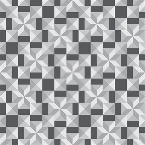 Abstract Geometric Tile Mosaic Seamless Pattern Stylish Monochrome Ornament Of Geometrical