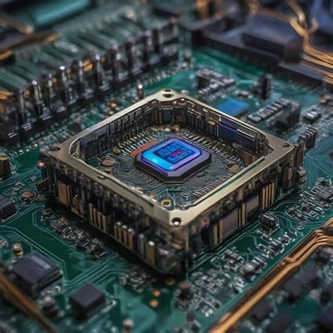 Premium Ai Image Secure Connection Or Cybersecurity Service Concept Of Computer Motherboard Ai