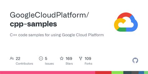 Github Googlecloudplatform Cpp Samples C Code Samples For Using Google Cloud Platform