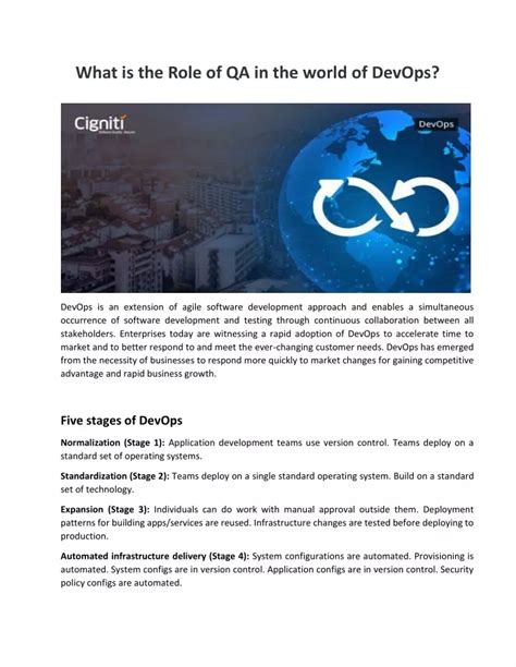 Ppt What Is The Role Of Qa In The World Of Devops Powerpoint Presentation Id9812700