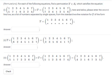 Solved Permutations ﻿for Each Of The Following Equations