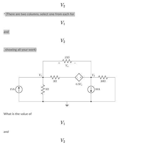 Solved What Is The Value Of And Chegg Com
