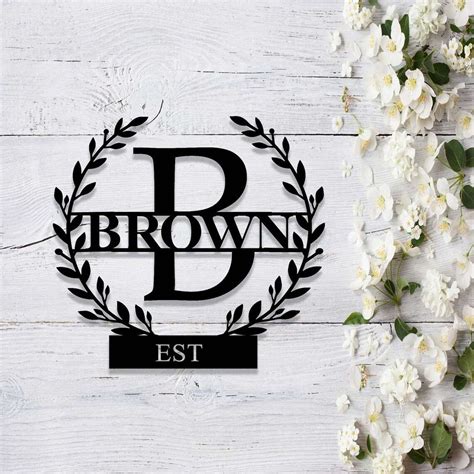 Mr And Mrs Sign Custom Wedding Name Sign Personalized Metal Last Name