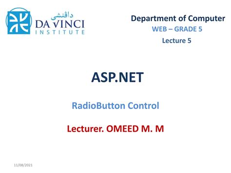 Radiobutton Control Ppt