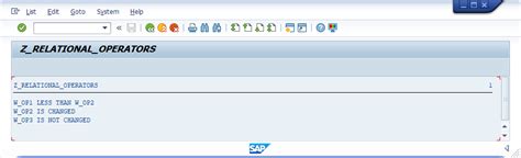 SAP ABAP Relational Operators TutorialsCampus SAP ABAP Relational Operators TutorialsCampus