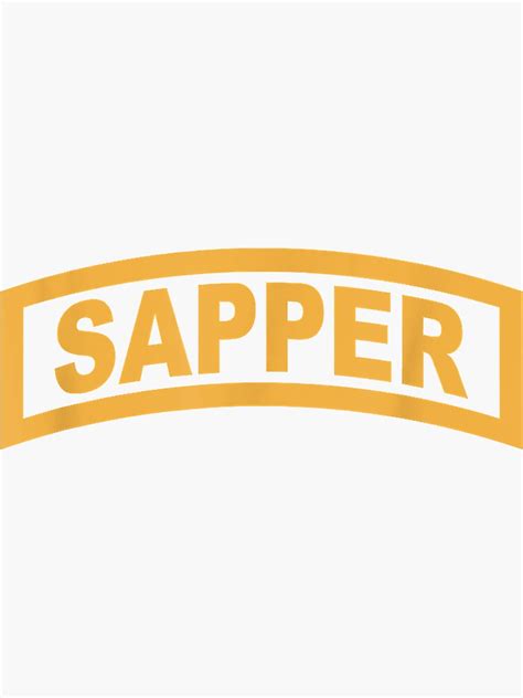 Sapper Tab Combat Engineer Sticker For Sale By Bretthalley Redbubble