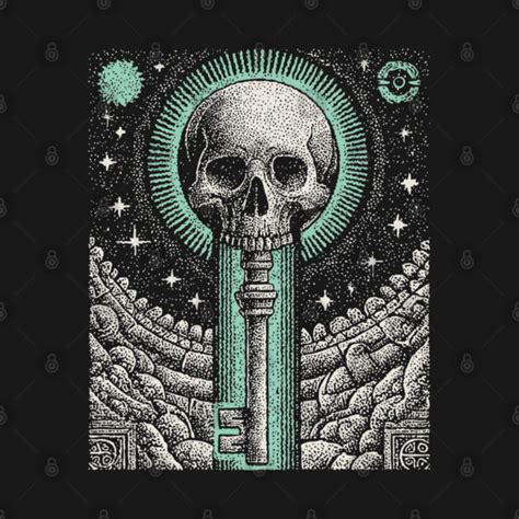 Occult Skull Key The Key To The Underworld Skeleton Key T Shirt