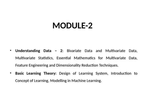 Module 2pptx Machine Learning Notes For Vtu 6th Sem Cse Pptx