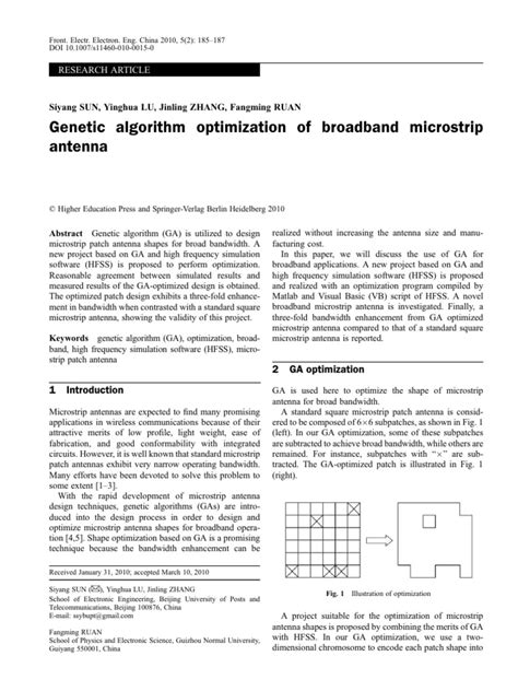 Genetic Microstrip 2010 Download Free Pdf Genetic Algorithm
