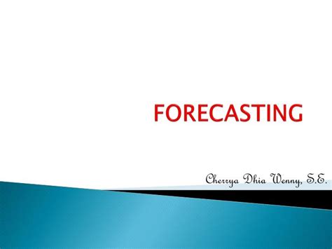 PPT FORECASTING PowerPoint Presentation Free Download ID 5954440