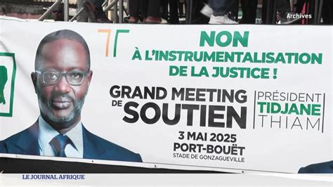 VidÉo Présidentielle En Côte Divoire Tidjane Thiam Dépose Sa